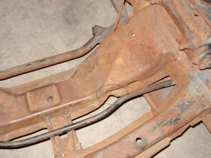 Stock subframe damage