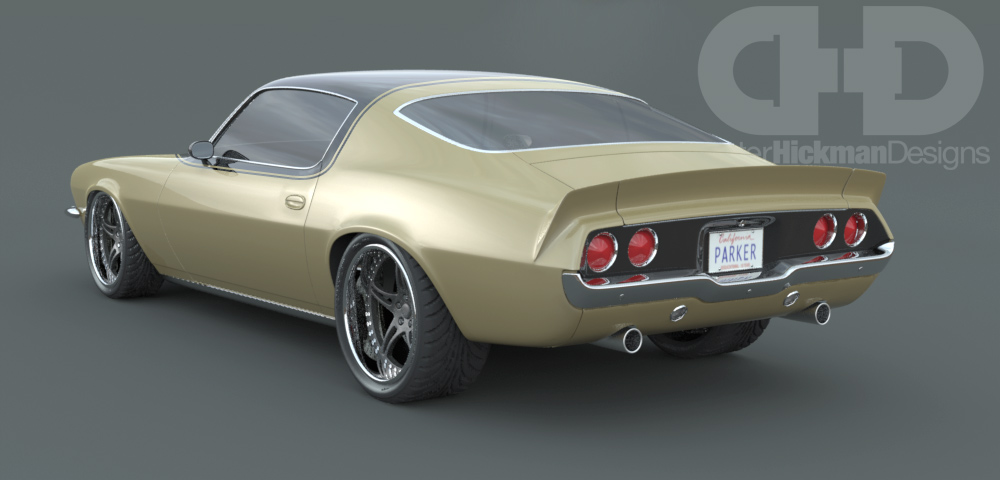 72 Camaro rendering