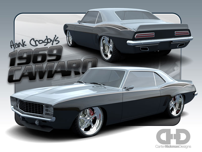 69 Camaro rendering