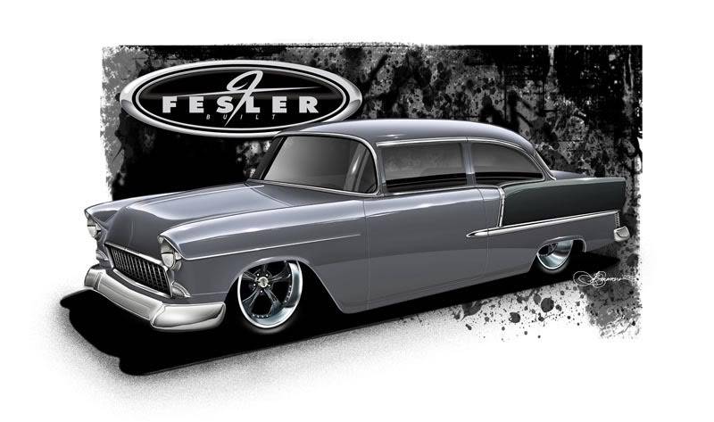 Fesler built 1955 chevy just finihsed