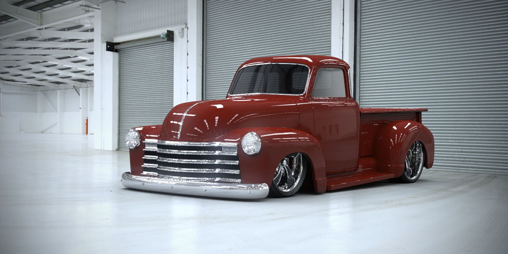 Chevy truck rendering