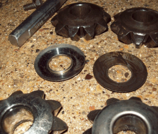 Spider gear thrust washers