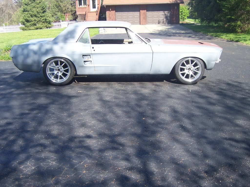 67 Mustang coupe pro touring set up