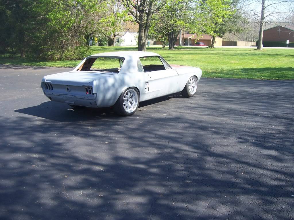 67 Mustang coupe pro touring set up