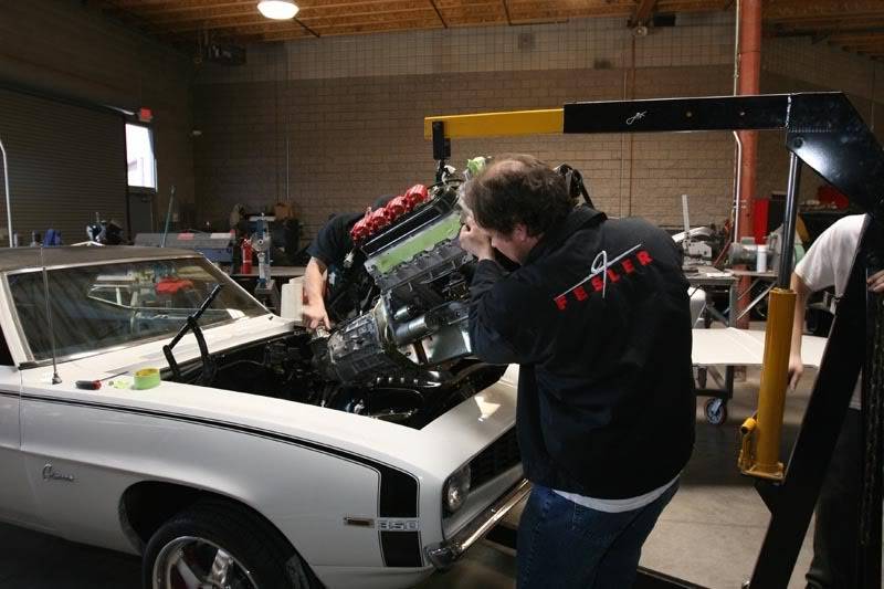 Fesler built 1969 camaro black knight project underway
