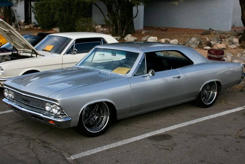 my chevelle at a local car show......
