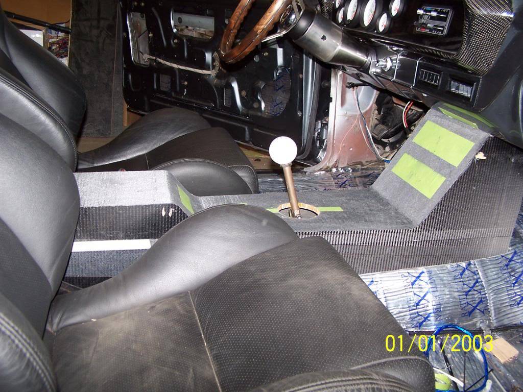 65 GTO carbon fiber center console