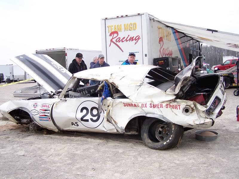 Historic Trans-Am series crash