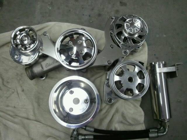 Agr steering box and Billet Specialties BBC Tru Trac Serpentine System
