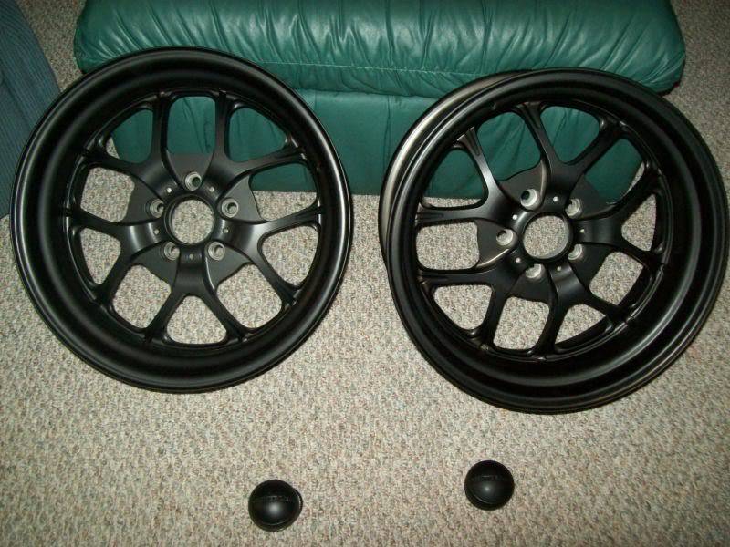 2 17x8 centerline lazer II's satin black