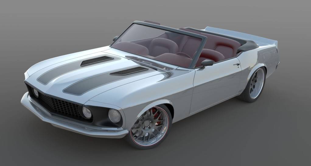69 Drop Top Mustang by Tom Argue