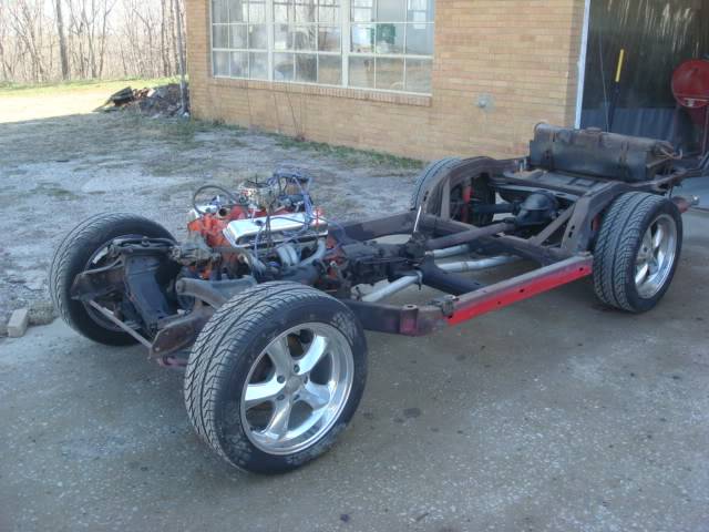Rolling '72 C3 Corvette chassis, engine and transmission for sale