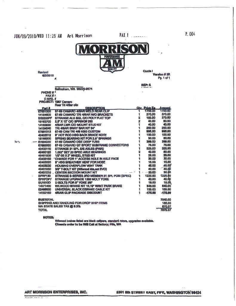 Art Morrison backhalf -- 67-69 Camaro