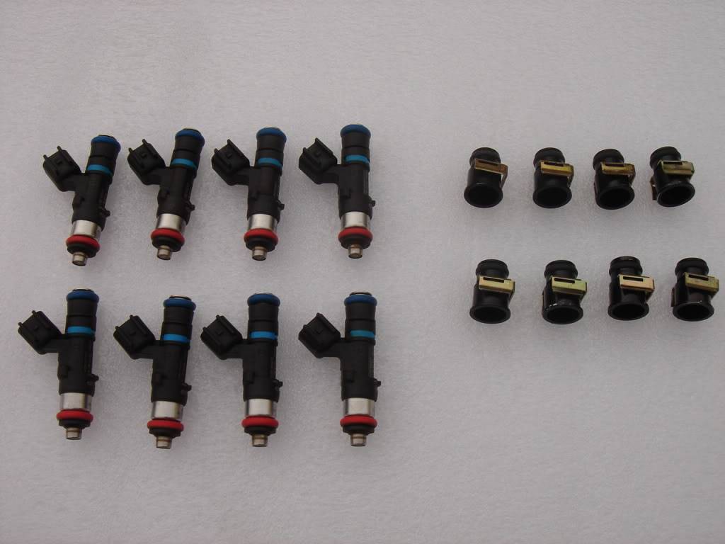 LS2 33# Injectors w/ set of Billet adapters to LS1 intake