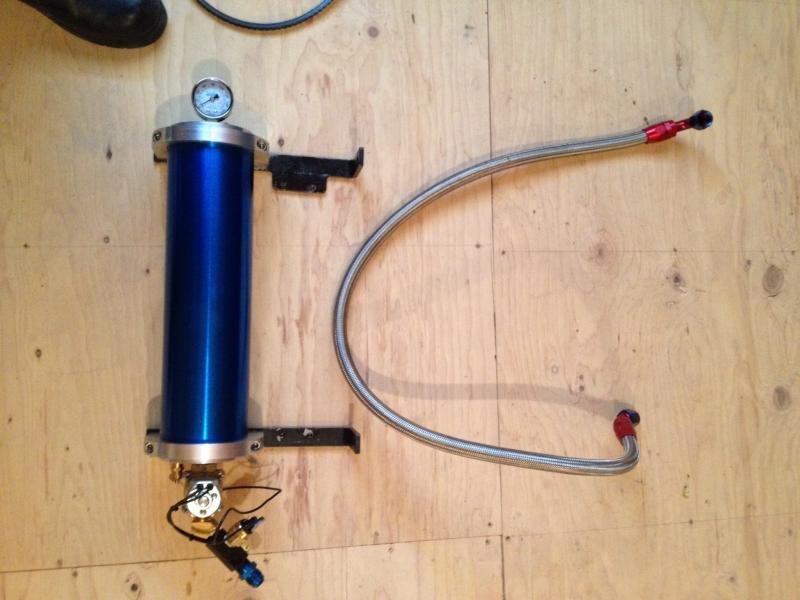 Canton Accusump 3qt, brackets, solinoid valve, line