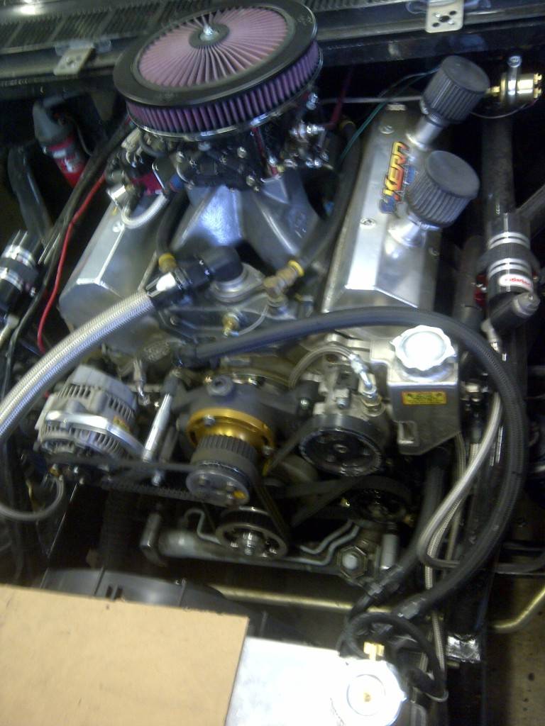 All Aluminum SBC complete carb to Pan