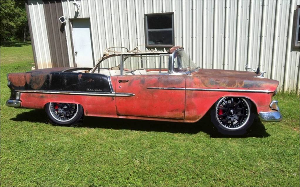1955 Chevy Convertible Pro Touring - Rat Rod. Help! What wheels!?