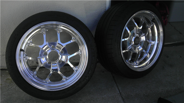 2 17x8 2 17x9.5 5.5in bs billet centerline lazer wheels with michelin ...