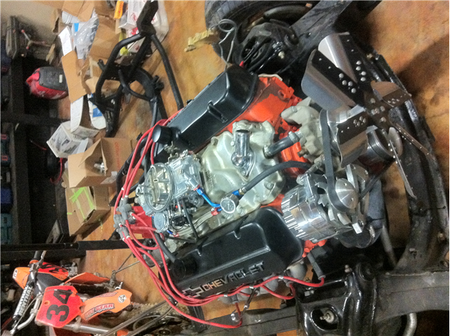 67-69 camaro subframe with 454 & 4 speed muncie full bolt in set up