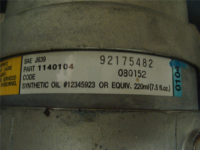 GTO A/C Compressor 2004, 2005, 2006