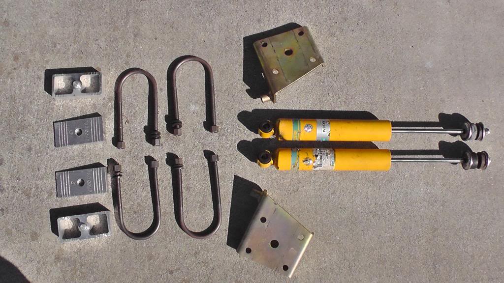 1967 - 1968 Camaro Firebird Nova rear Bilstein Shocks & DSE shock plates