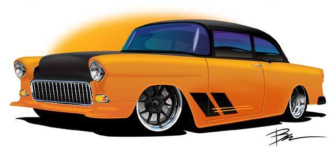 Speedtech '55 Pro Touring Rendering