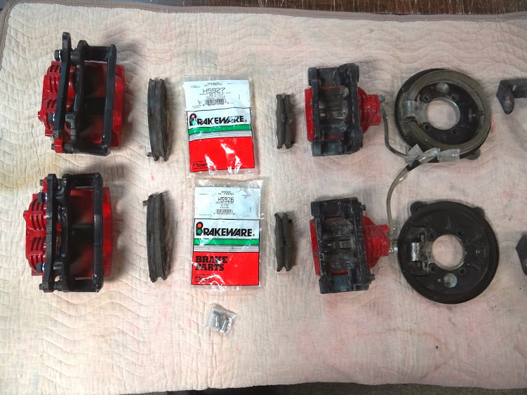 LS1 Brake calipers with G-body adapters