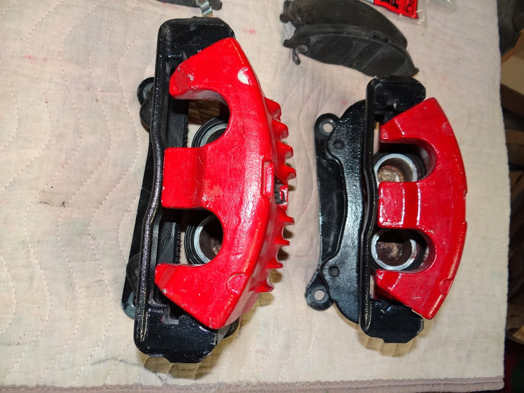 LS1 Brake calipers with G-body adapters
