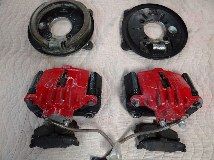 LS1 Brake calipers with G-body adapters