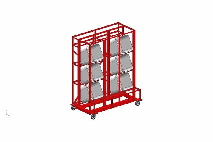 Rool-a-Round Metal Cutoff Rack
