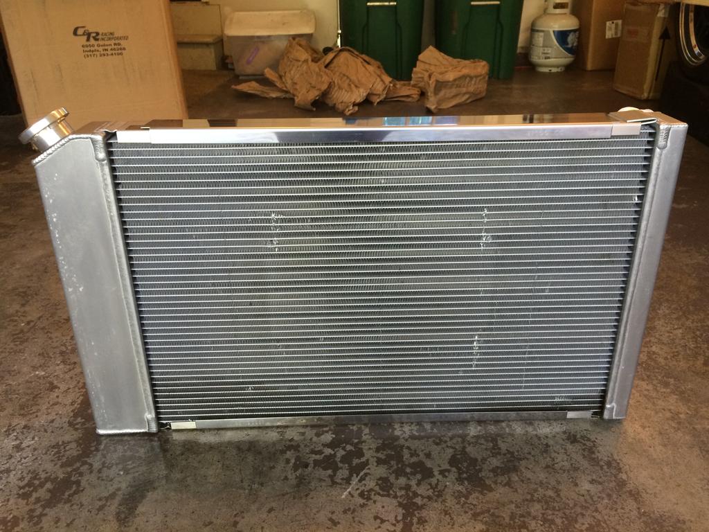 Be Cool Radiator for 68-77 GM A-Body with Spal Fan Brackets and Cap
