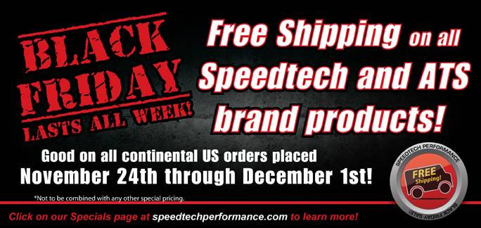 Speedtech's Black Friday lasts all week!