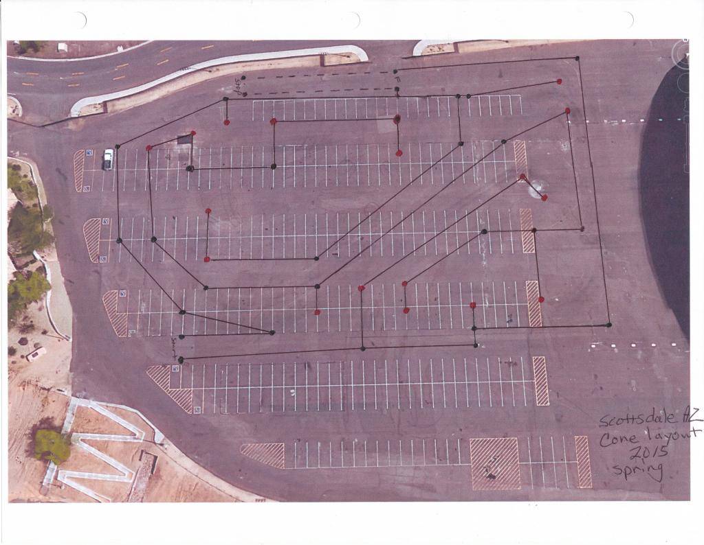 2015 Goodguys Spring Scottsdale AZ track Layout