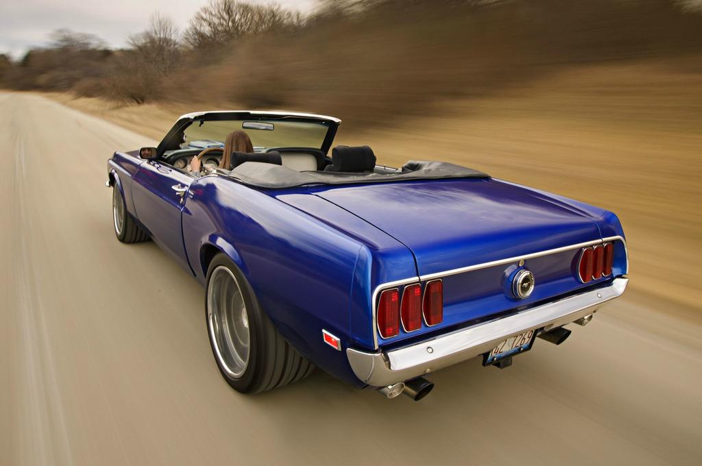 Bobby Turner's '69 Mustang Convertible on Grip Equipped Grudge Wheels