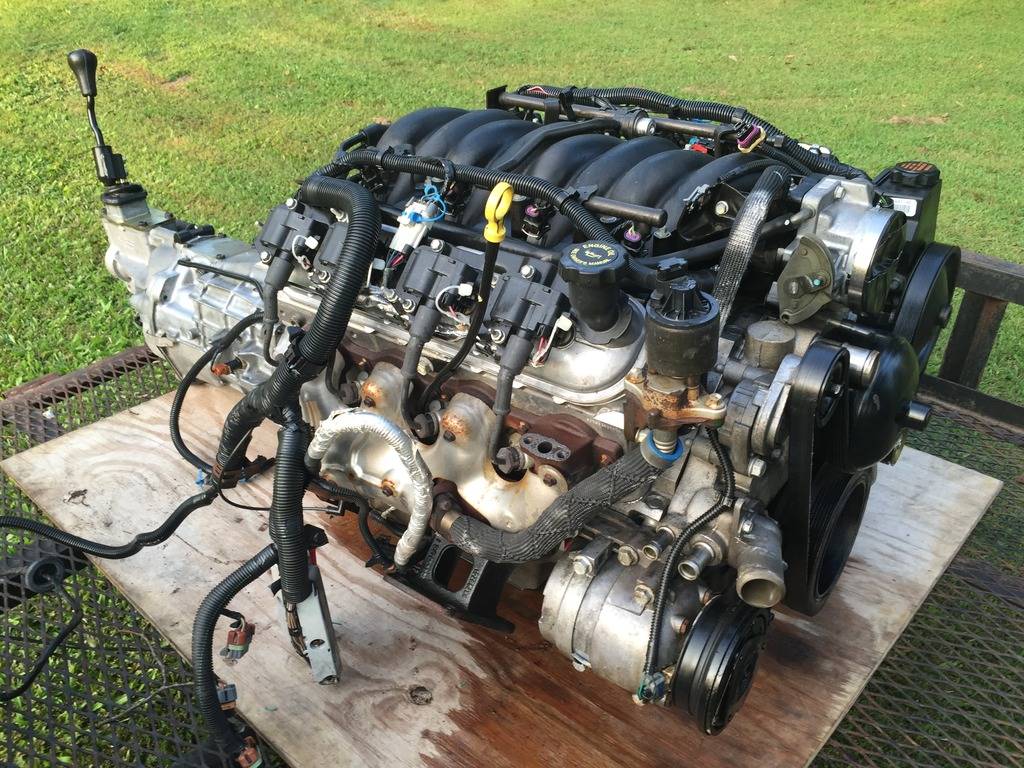 Complete 5.7l ls1 / 6 speed drop out - motor, trans, computer - 68k