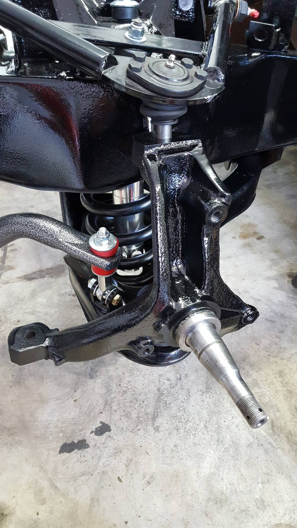Kore3 tall spindle C6 Z06 front brake install