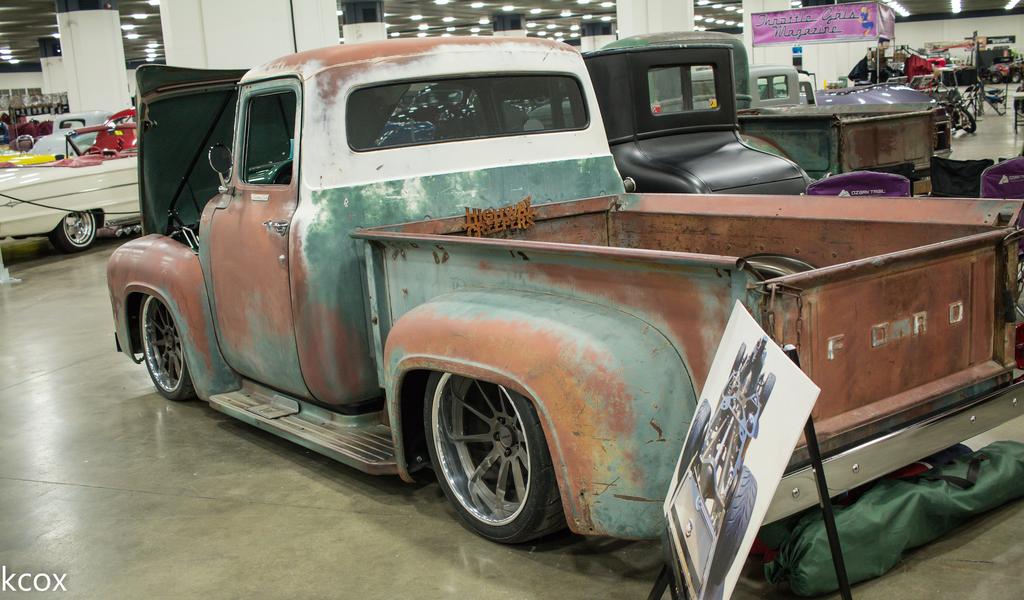 Jon U's "Effin Confused" 427-Powered 1956 Ford F100 on Forgeline RB3C ...