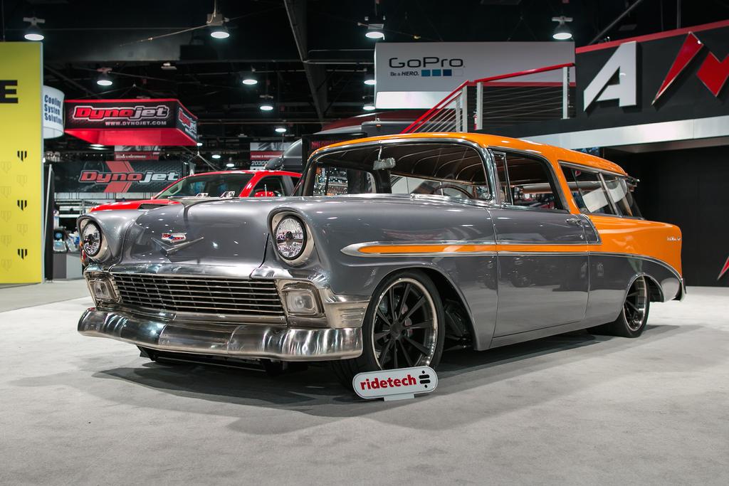 John Dwire's '56 "Nomax" Chevy Nomad on Grip Equipped Dropkick Wheels