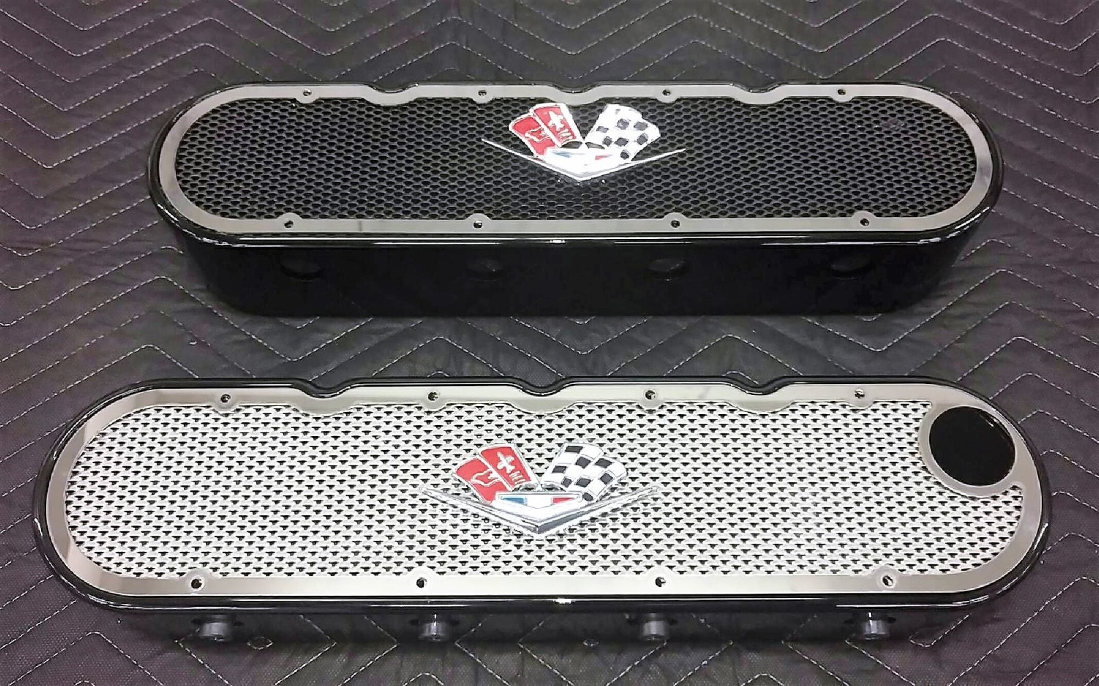 1964 Corvette - My new LS Engine Billet Valve Cover Caps installed!!!