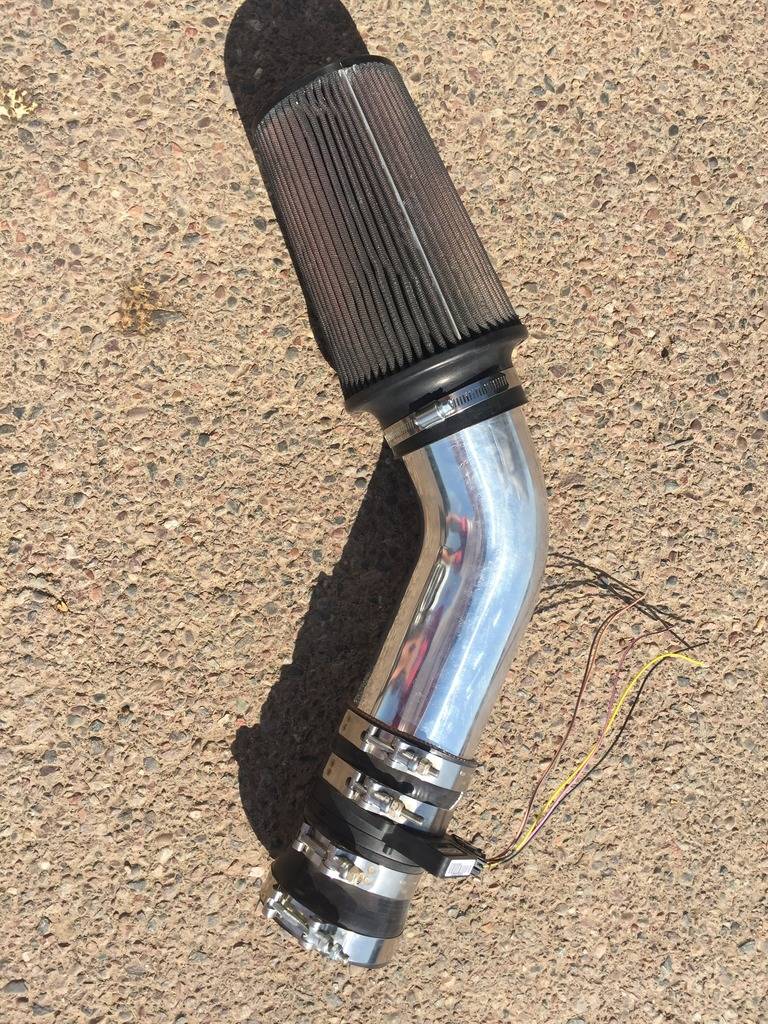 MAS, air filter, intake tube, silicone coupling, clamps