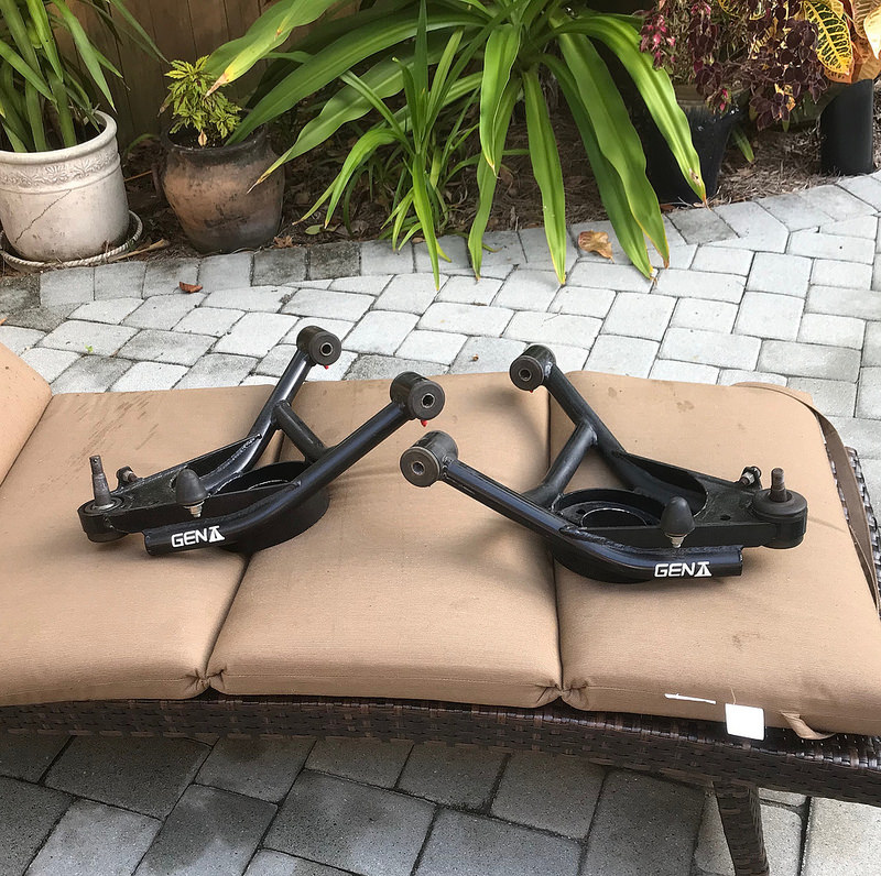 Pro Touring F-Body lower control arms and G-braces for sale