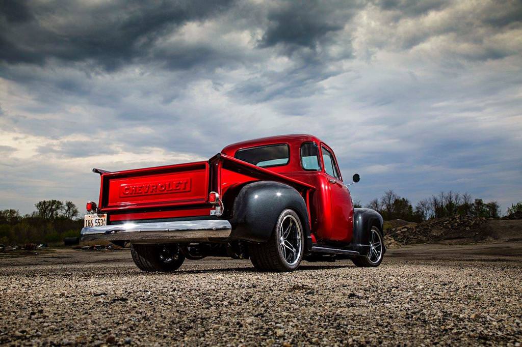 Scott's Schwartz Performance '52 Chevy 3100 Truck on Forgeline Schism ...