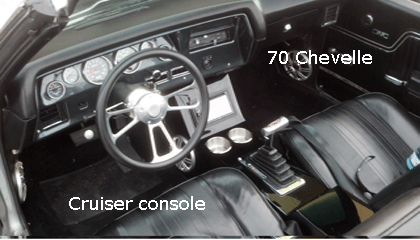 70 Chevelle center console