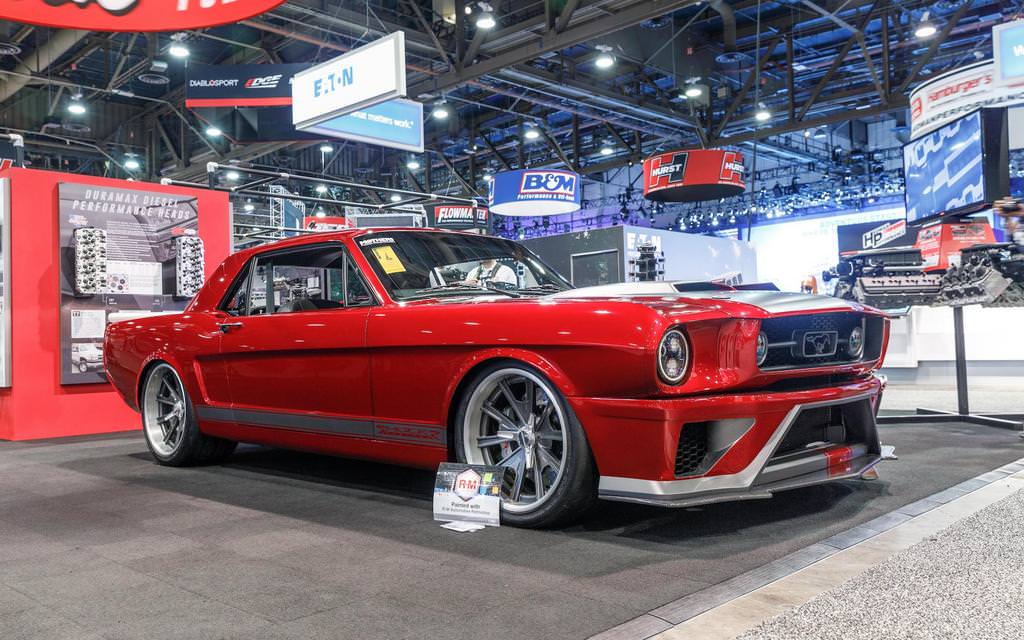 JH Restorations "Shockr" '66 Ford Mustang on Center Locking Forgeline ...