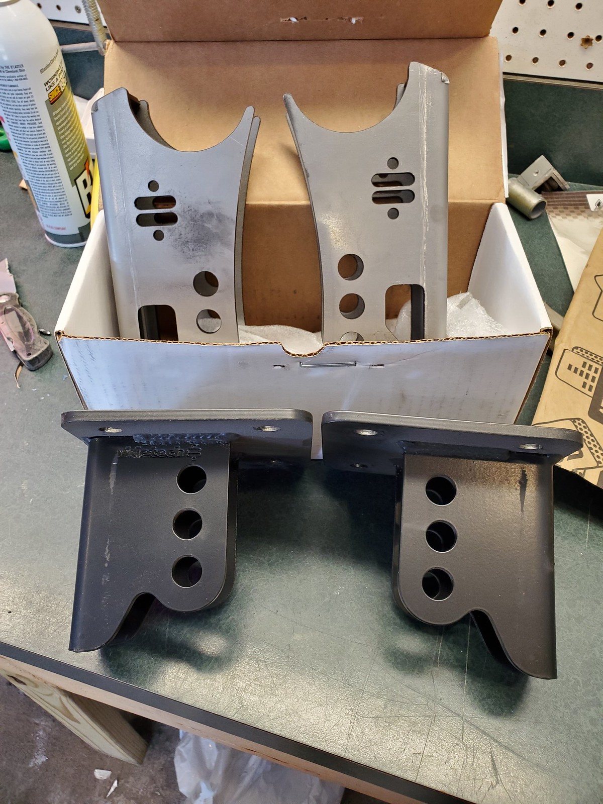 Ridetech Rear lower shock brackets Weld on a nd bolt on