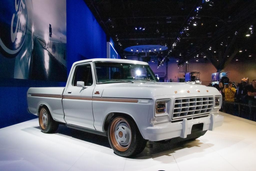 Ford All-Electric 1978 F-100 Eluminator Truck on Forgeline OE1 Wheels
