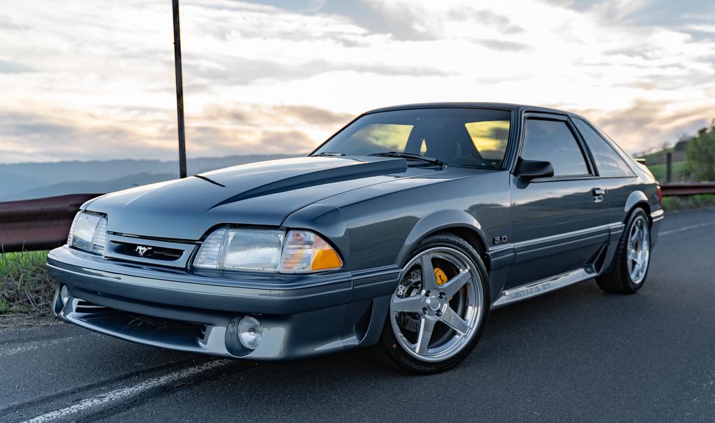 Mike Smith's 1991 Ford Mustang GT on Forgeline Forged Three Piece CF3C ...