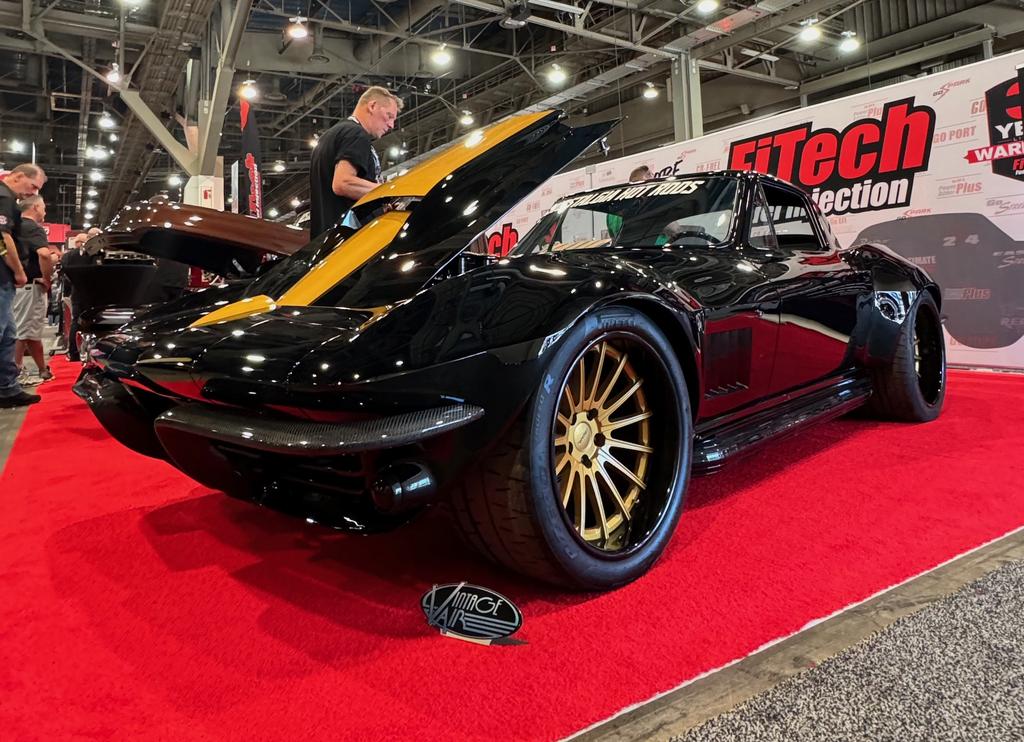 Nostalgia Hot Rods' "NightHawk" 1965 Corvette Stingray on Forgeline MS3C Wheels