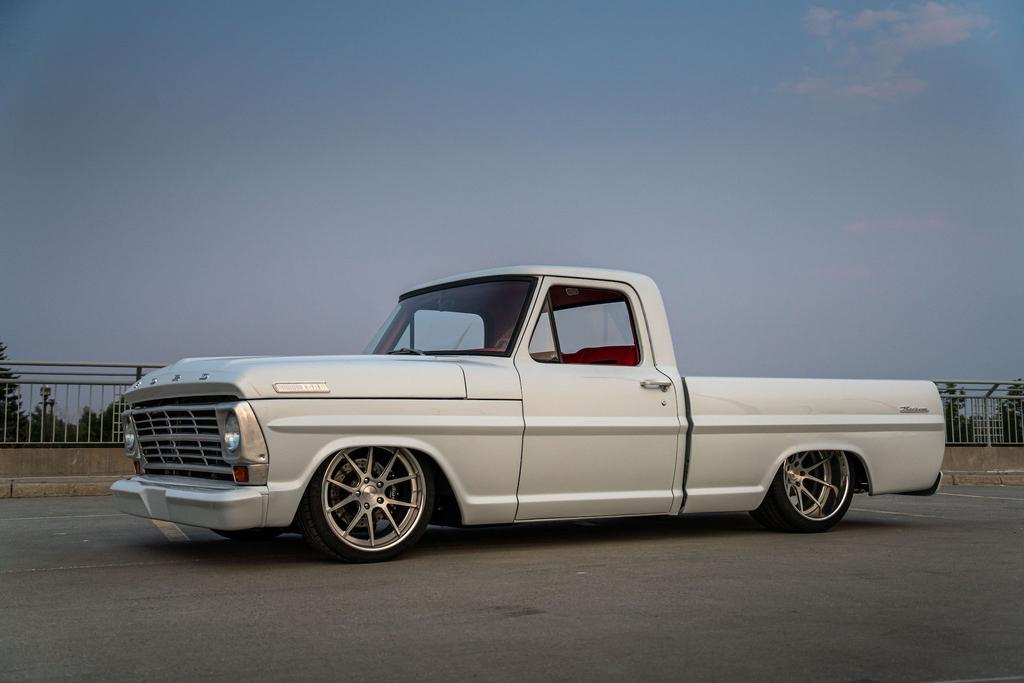 Brent's "Redrum" 1967 Ford F100 on Forgeline Forged Three Piece GA3C Wheels