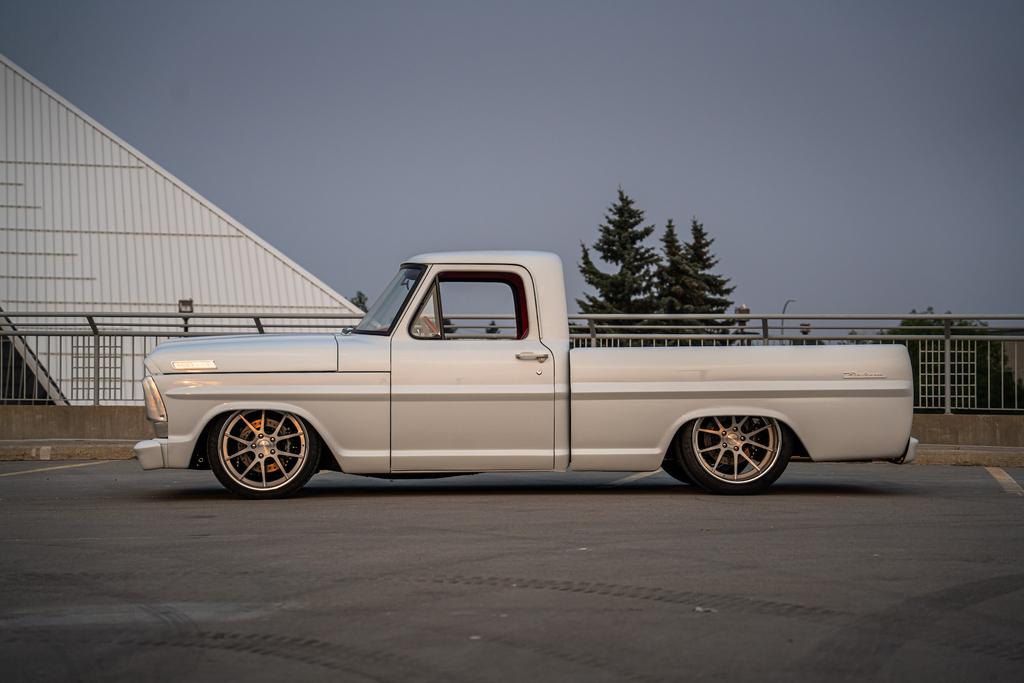 Brent's "Redrum" 1967 Ford F100 on Forgeline Forged Three Piece GA3C Wheels
